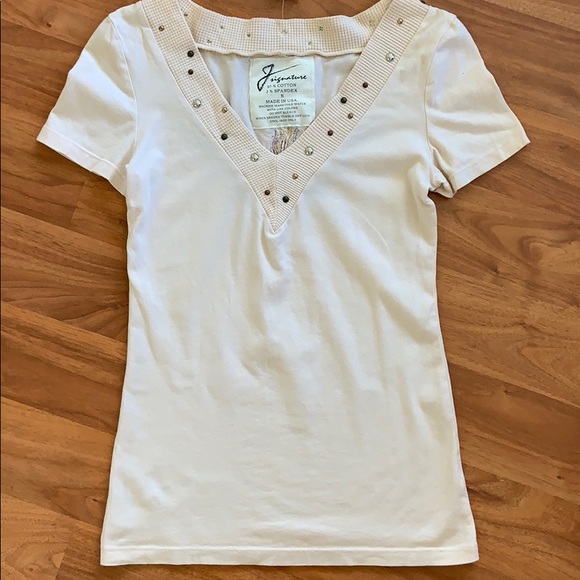 Rampage | Tops | Nwt J Signature Studded Shirt With Embroidered Back ...